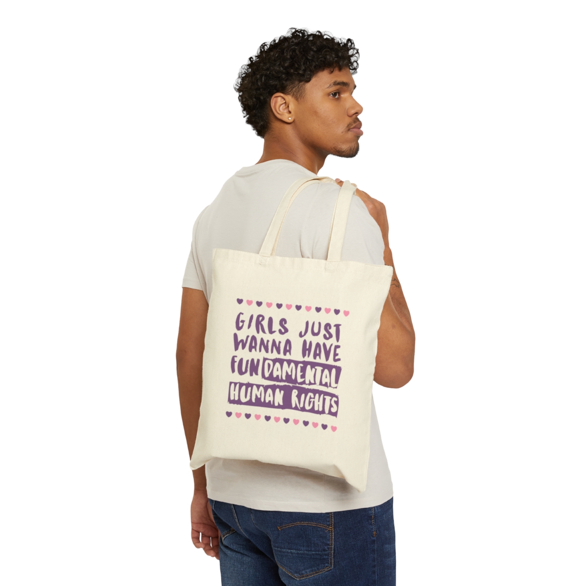 Fundamental Rights Cotton Canvas Tote Bag - Hodgepodge Creation